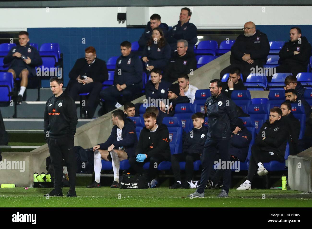 Manager of Buxton, Jamie Vermiglio and Assistant Coach of Buxton, Tommy ...