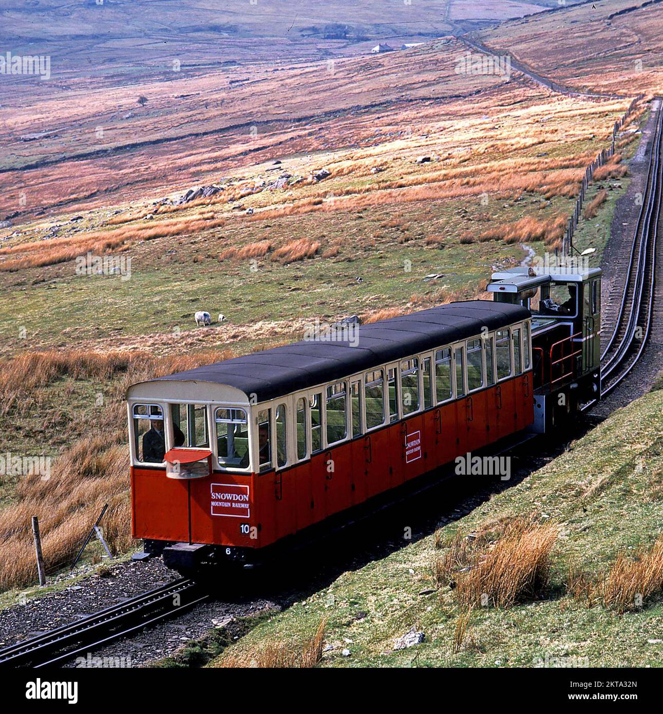 Snowdon Mountain Railway, Llanberis, Gwynedd, North west Wales Stock ...