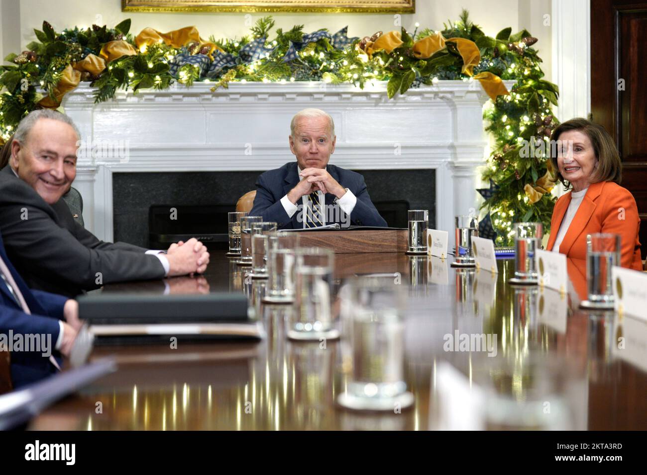 United States President Joe Biden meets with Congressional leaders in ...