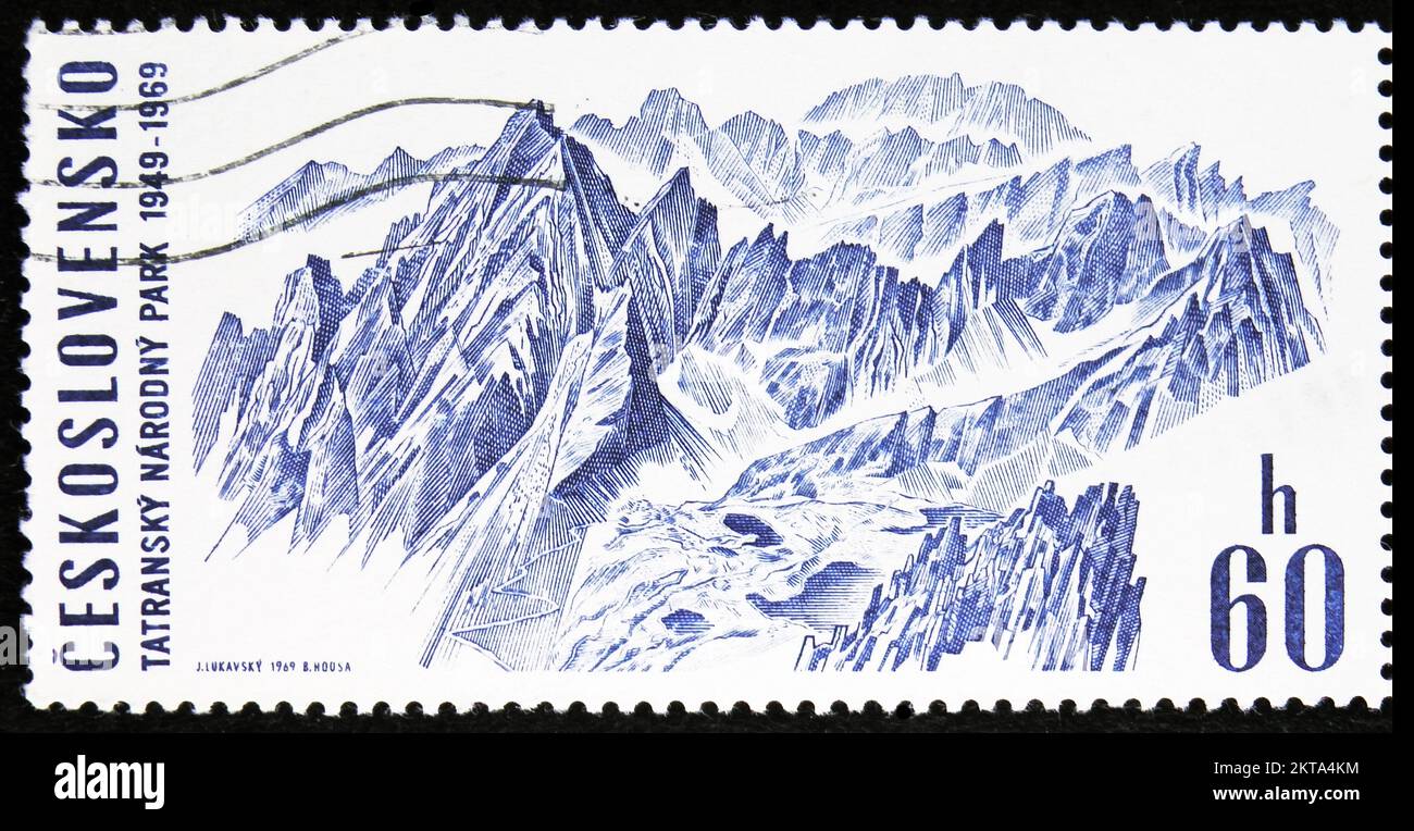 MOSCOW, RUSSIA - OCTOBER 29, 2022: Postage stamp printed in ...