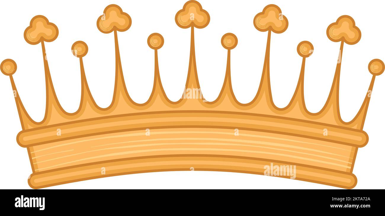 Isolated golden queen crown icon Vector Stock Vector Image & Art - Alamy