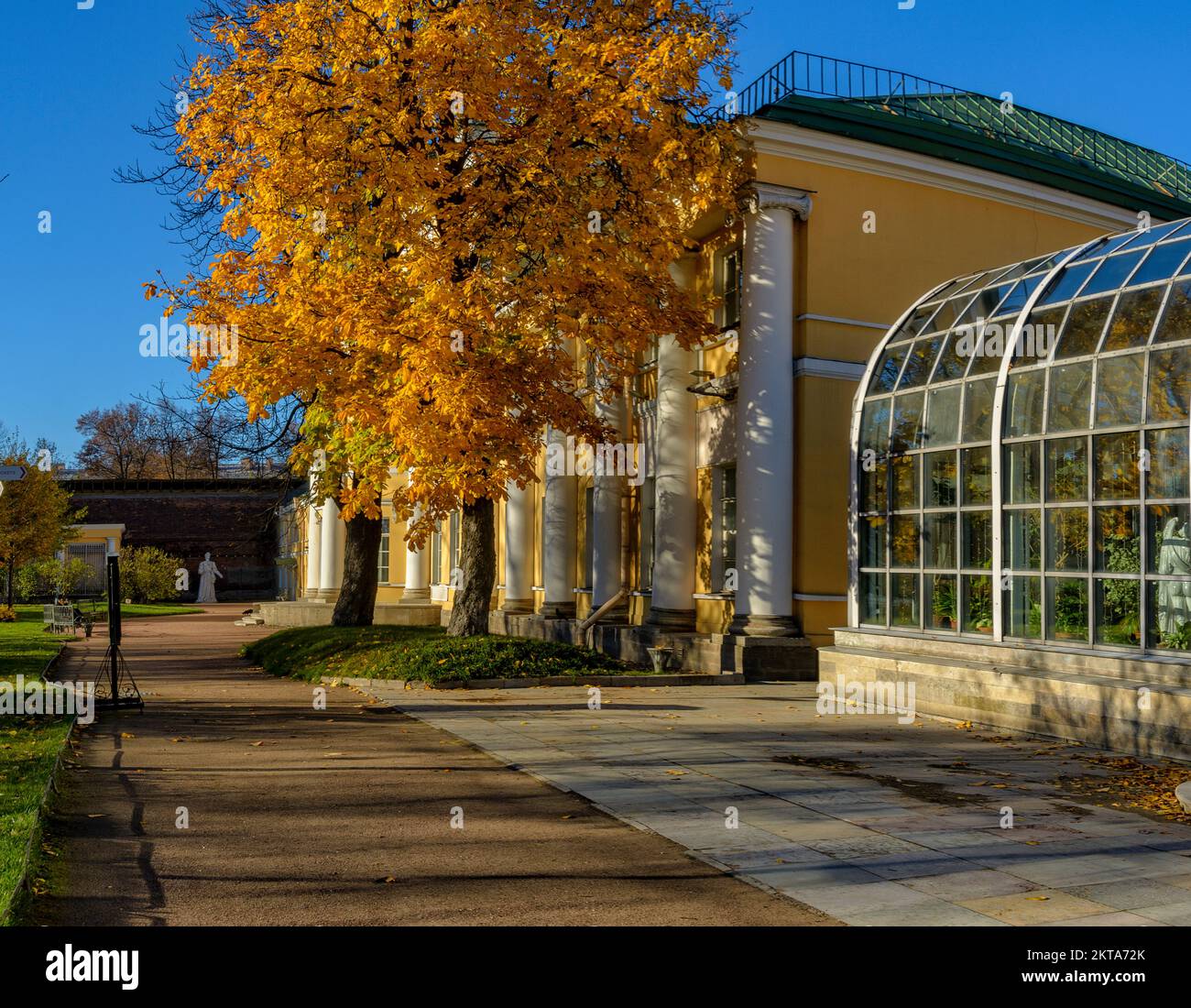 Walk through the Polish Garden at the Derzhavin estate on the ...