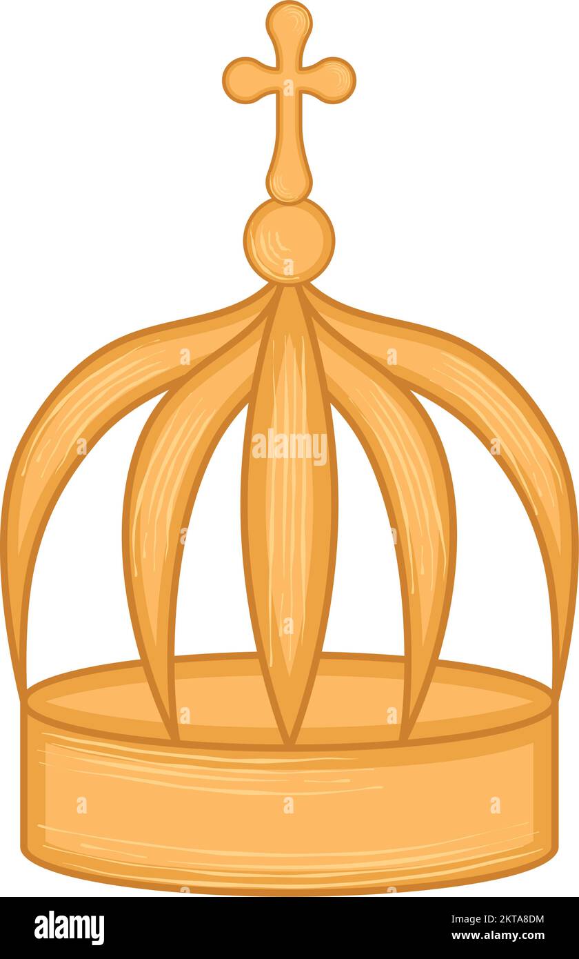 Isolated golden queen crown icon Vector Stock Vector Image & Art - Alamy