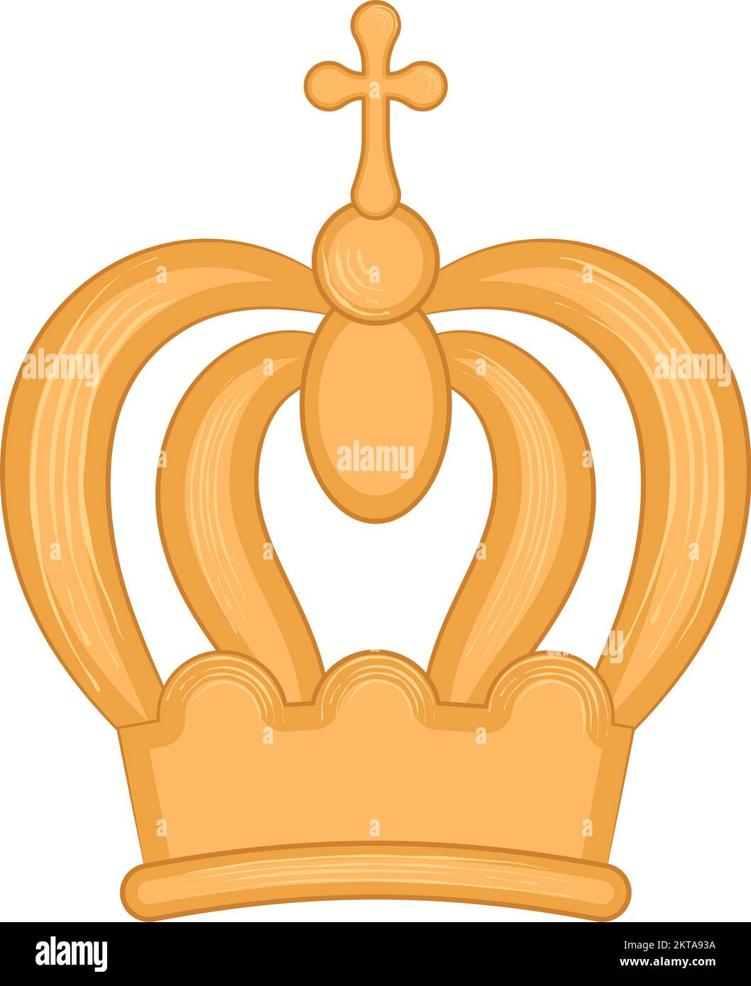 Isolated golden queen crown icon Vector Stock Vector Image & Art - Alamy