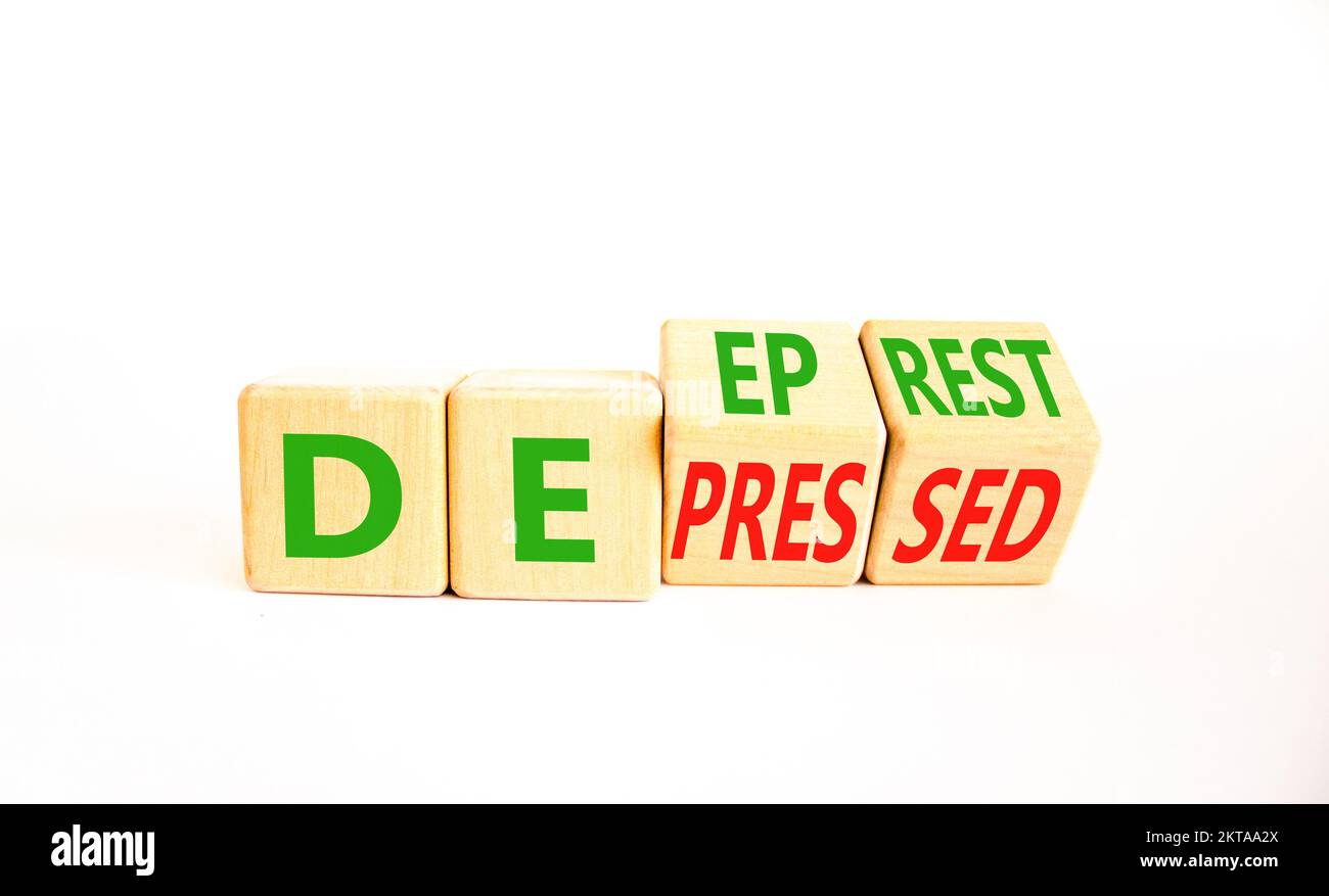Depressed or deep rest symbol. Concept word Depressed or Deep rest on ...