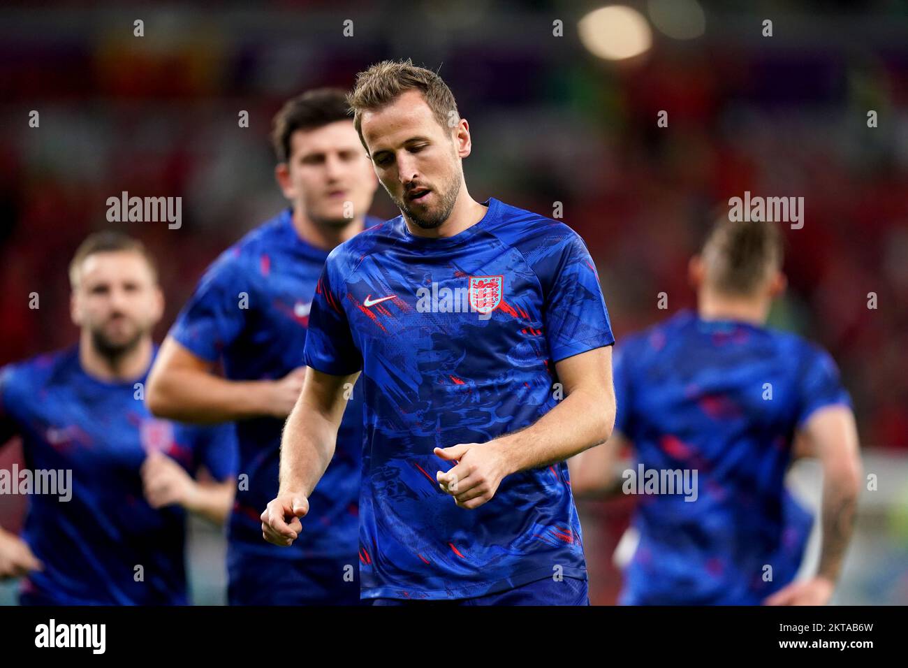 England's Harry Kane warming up before the FIFA World Cup Group B match ...