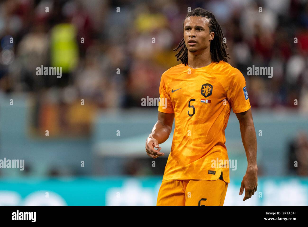 Nathan Ake of Netherlands during the FIFA World Cup Qatar 2022 Group A ...