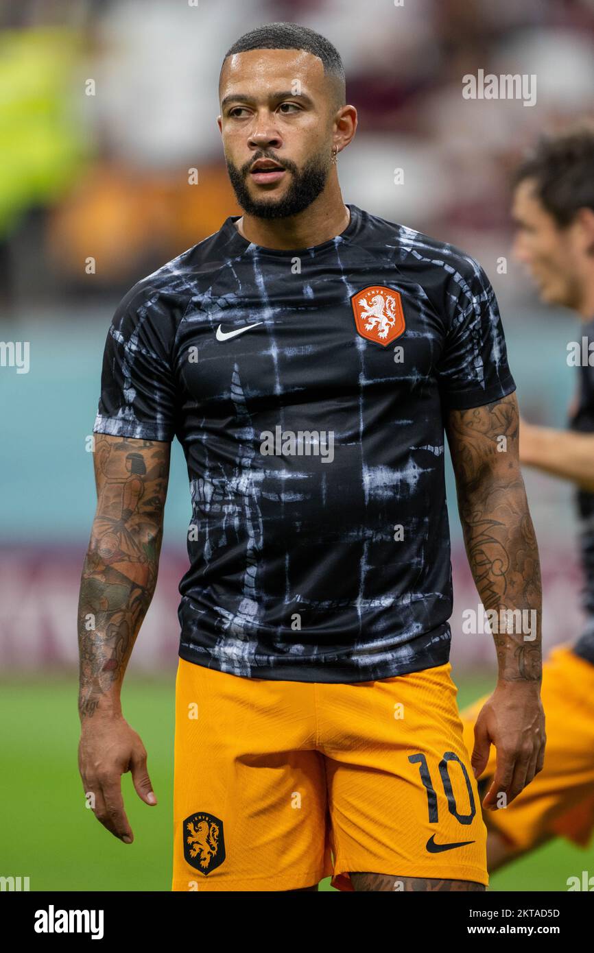 Memphis Depay of Netherlands during the FIFA World Cup Qatar 2022 Group ...
