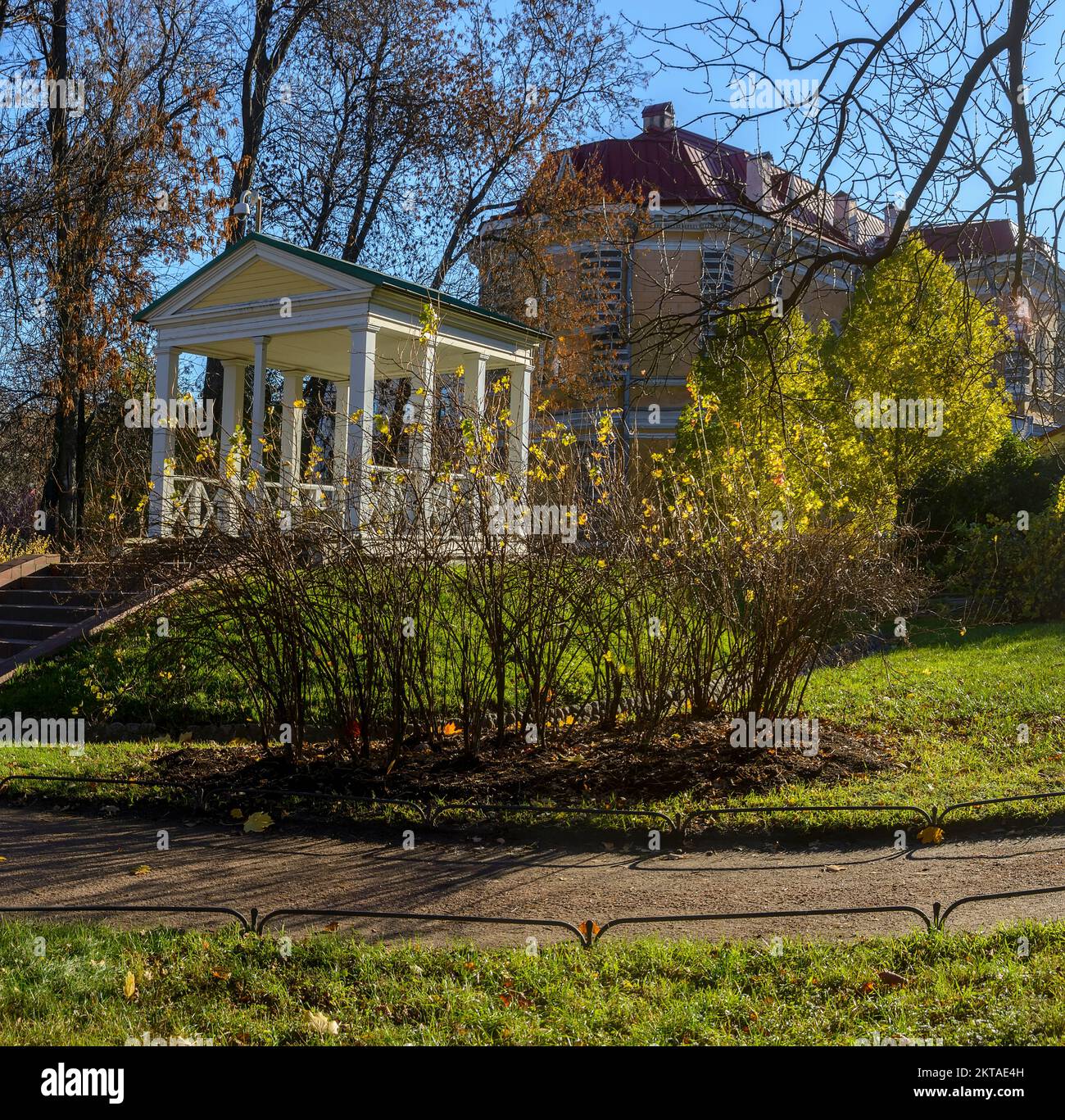 Walk through the Polish Garden at the Derzhavin estate on the ...