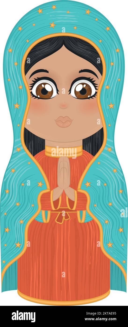 Isolated cute virgin mary character Vector Stock Vector Image & Art - Alamy