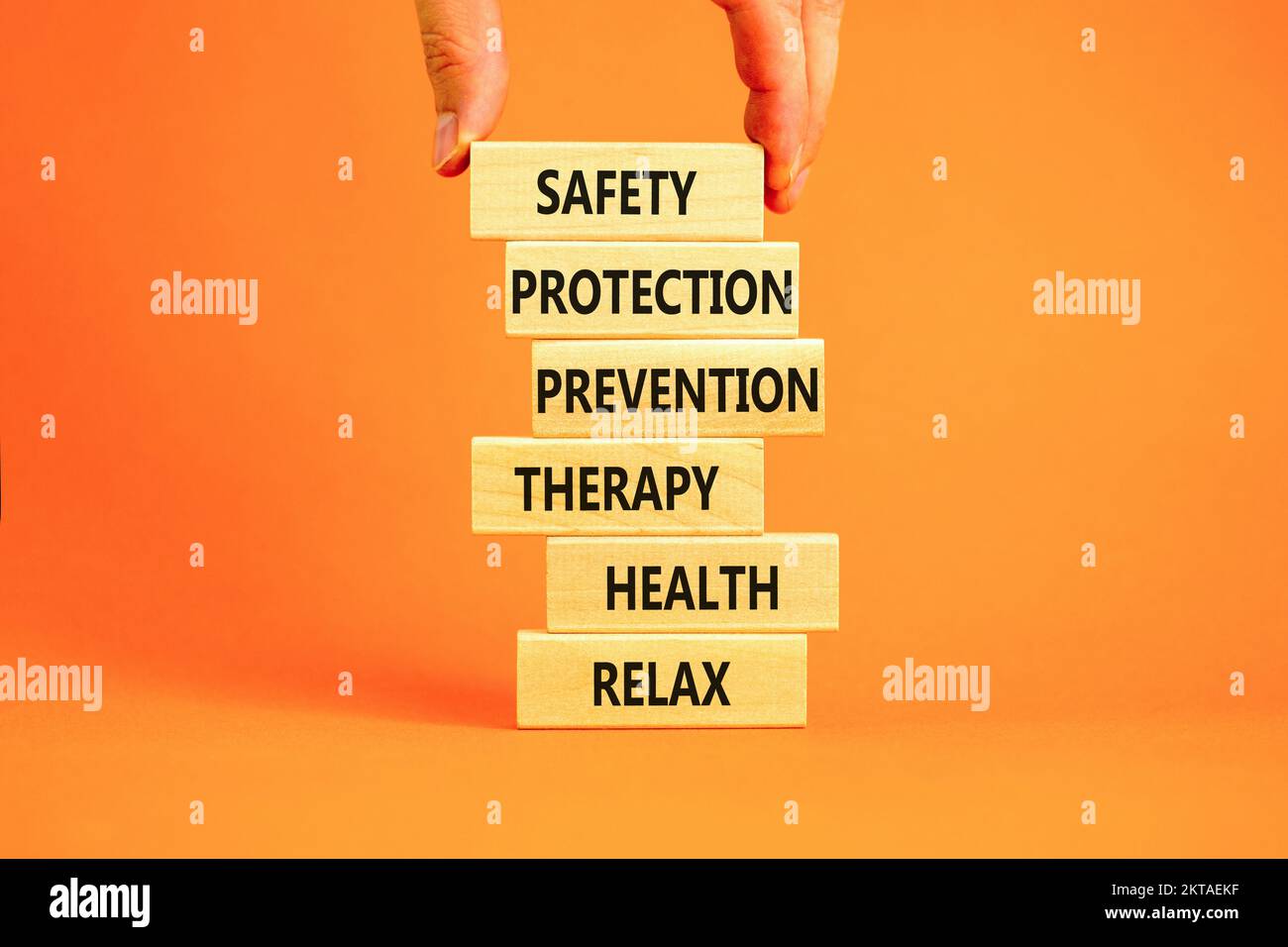 Health and safety symbol. Concept words Safety Protection Prevention ...