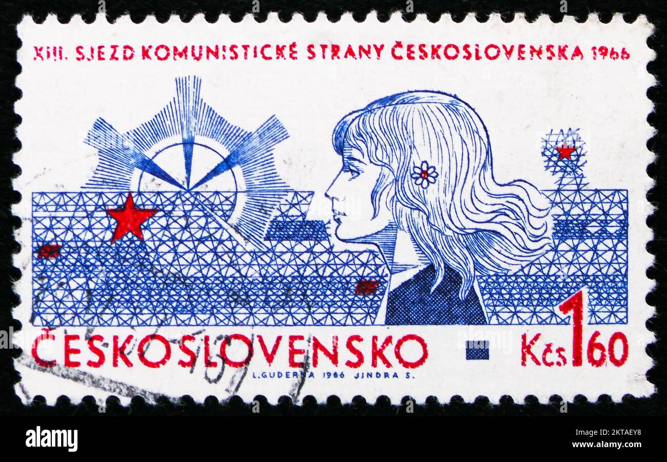 MOSCOW, RUSSIA - OCTOBER 29, 2022: Postage stamp printed in ...