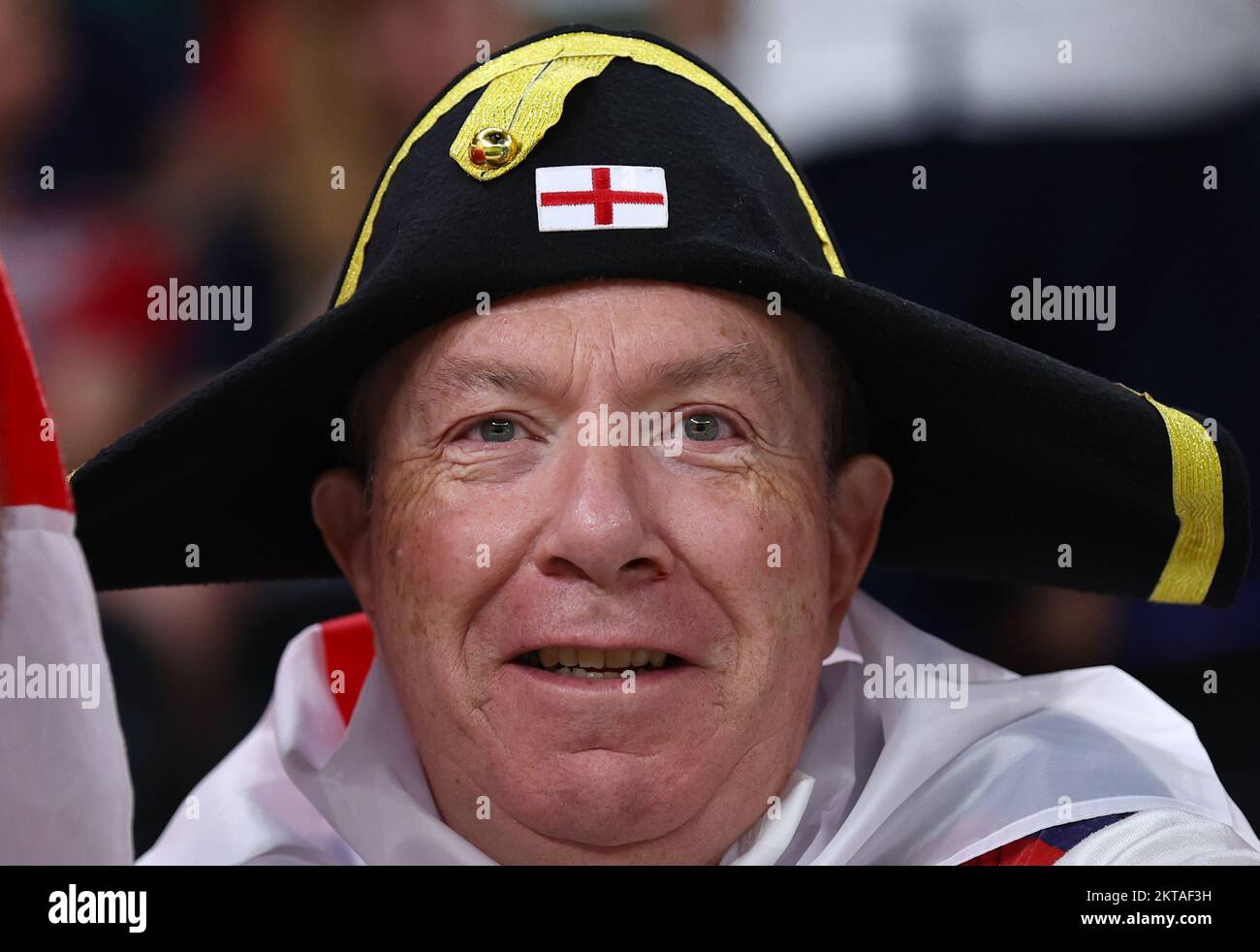 Al Rayyan, Qatar, 29th November 2022. England fan during the FIFA World ...