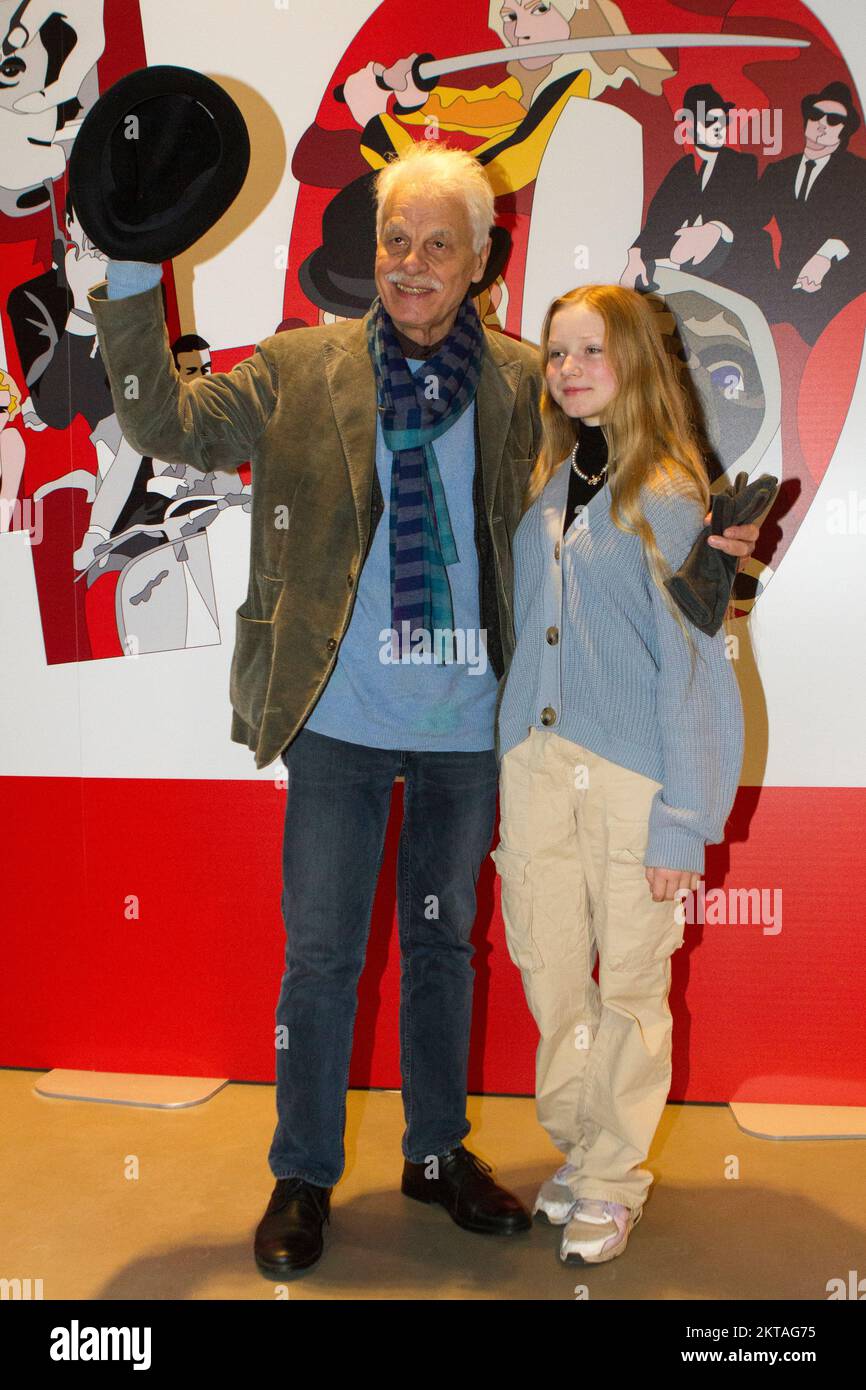 Torino, Italy. 29th November 2022. Actor Michele Placido (left) with ...