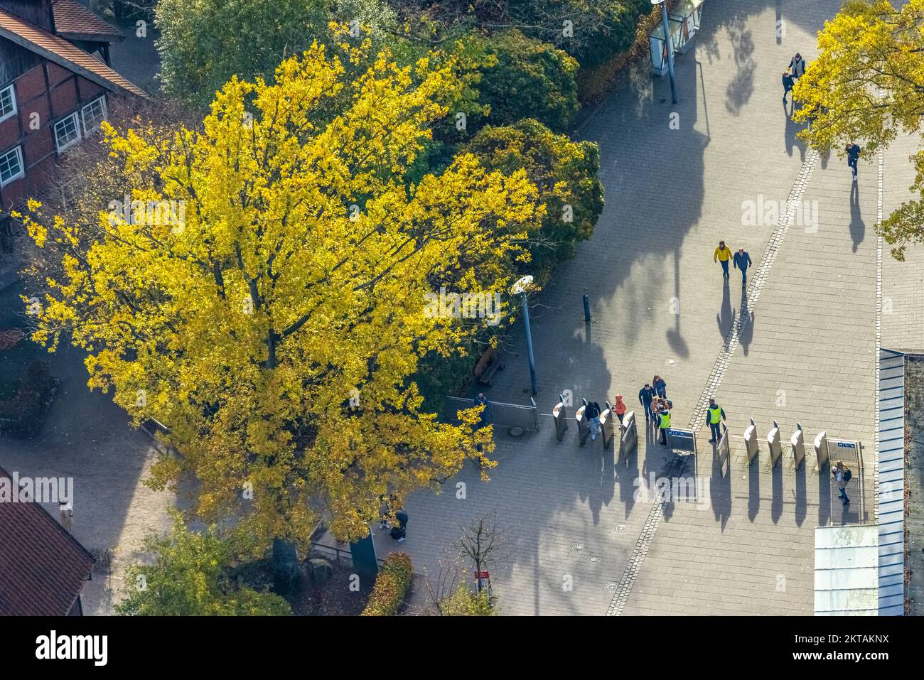 Aerial view, ZOOM Erlebniswelt Zoo, entrance area, Bismarck ...