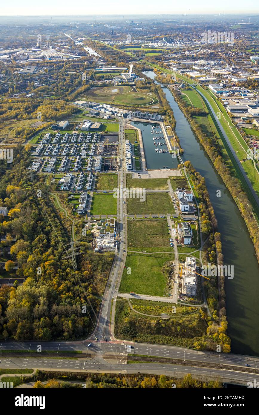 Aerial view, port quarter Graf Bismarck at marina Stoelting-Marina ...
