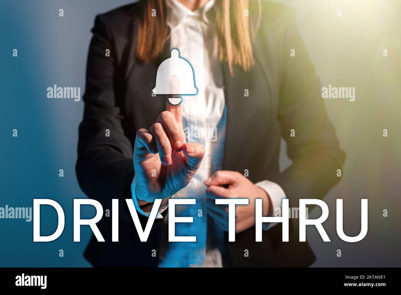 Writing displaying text Drive Thru, Business showcase place where you ...