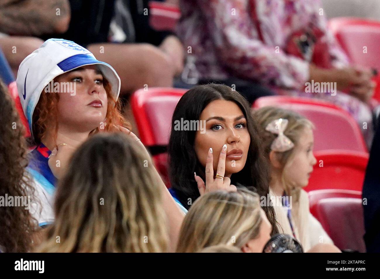 Ashleigh Behan girlfriend of England's Kalvin Phillips before the FIFA ...