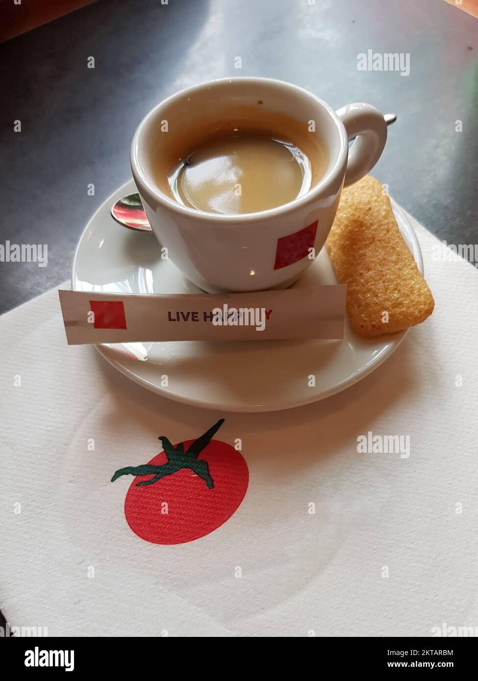 Espresso after lunch Stock Photo - Alamy