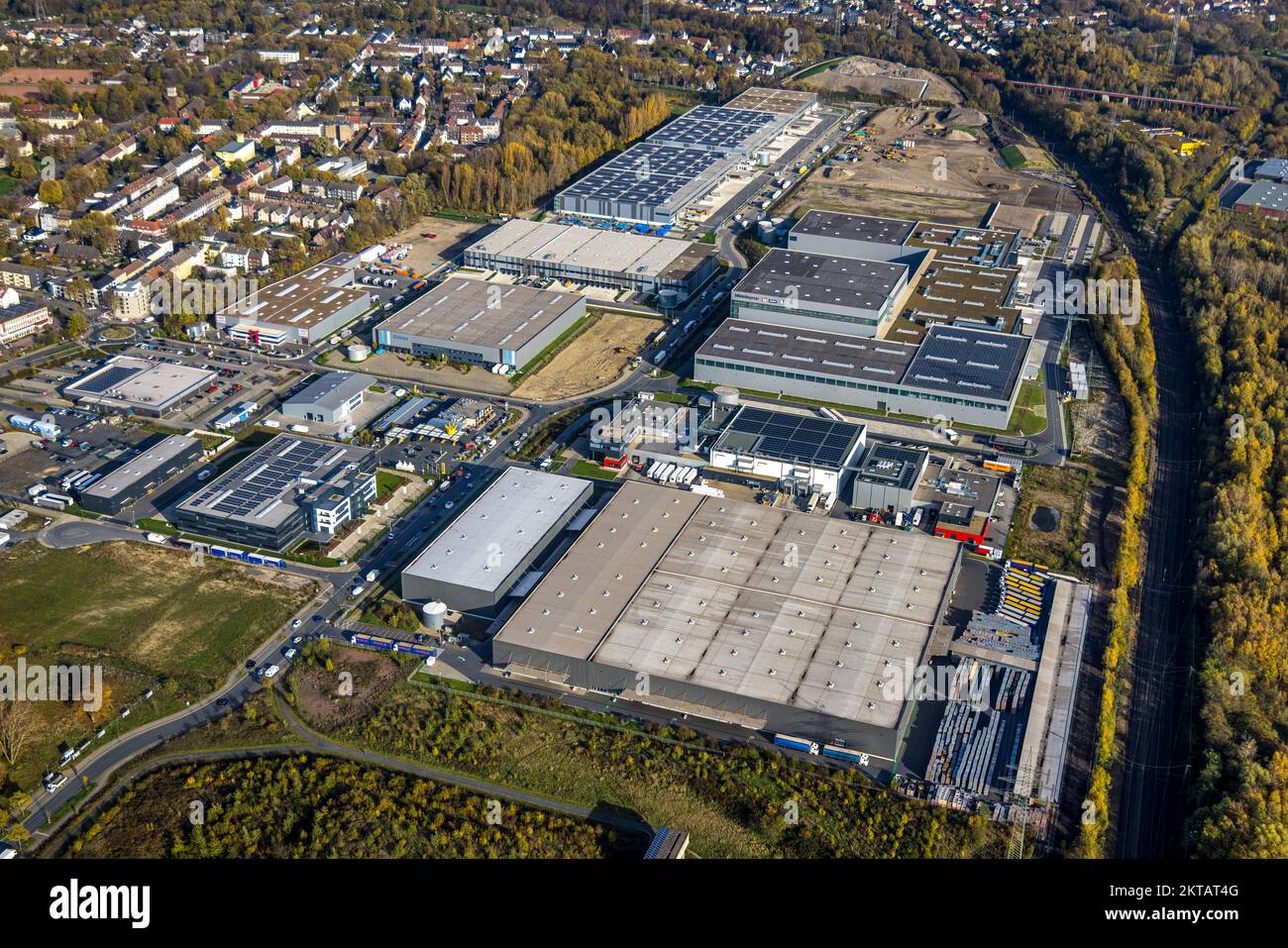 Luftbild, Gewerbegebiet Europastraße, Industriepark Schalker Verein ... Luftbild, Gewerbegebiet Europastraße, Industriepark Schalker Verein ...