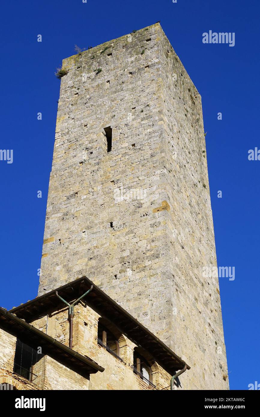 Torre dei Becci, tower, San Gimignano, Tuscany, Toscana, Italy, Europe ...