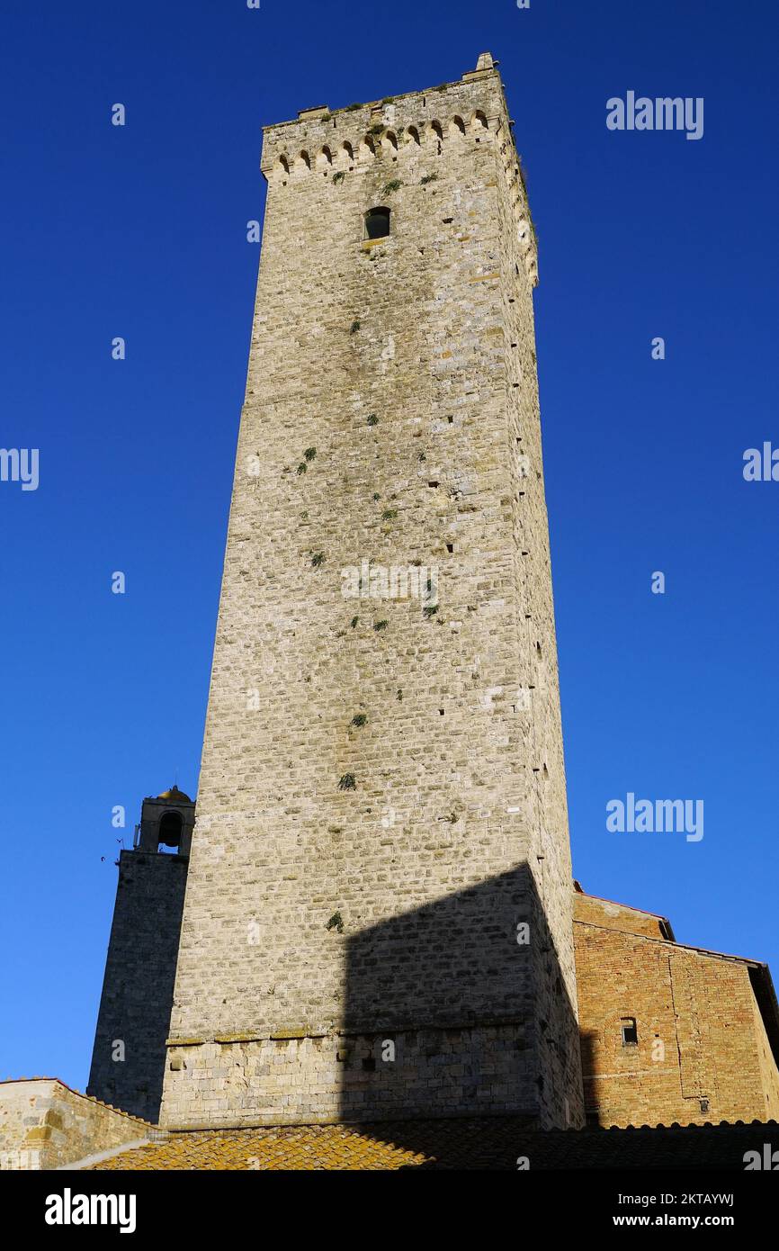 Torre Grossa, tower, San Gimignano, Tuscany, Toscana, Italy, Europe ...
