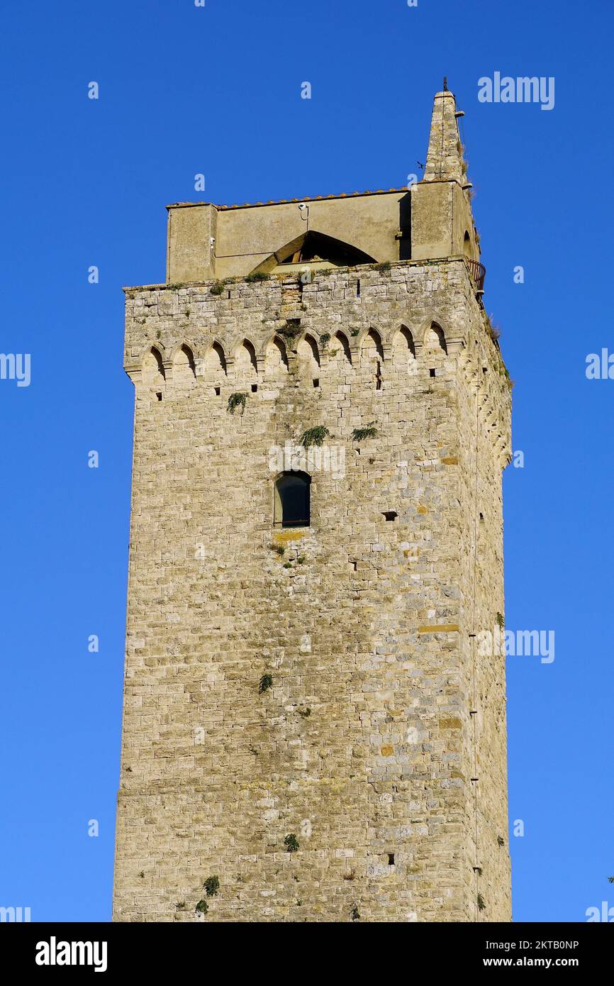 Torre Grossa, tower, San Gimignano, Tuscany, Toscana, Italy, Europe ...