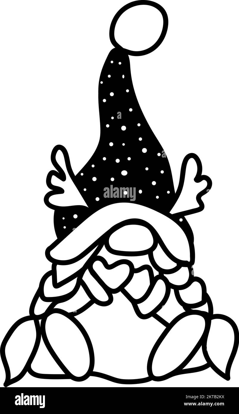 SVG Christmas gnomes. Cute Ornament. Quote for Happy Holidays. Perfect ...