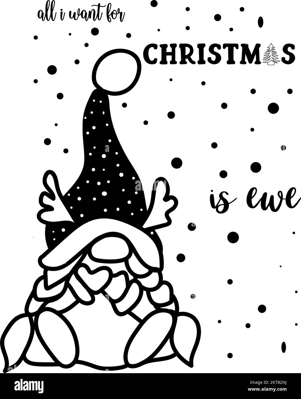 SVG Christmas gnomes. Cute Ornament. Quote for Happy Holidays. Perfect ...