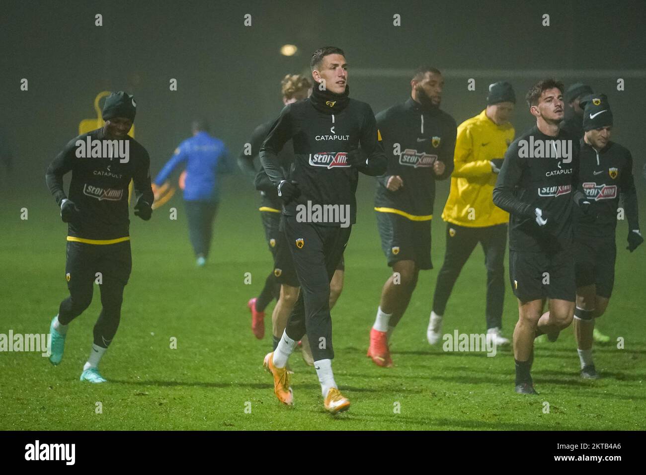 BURGH-HAAMSTEDE, NETHERLANDS - NOVEMBER 29: Steven Zuber of AEK Athens ...