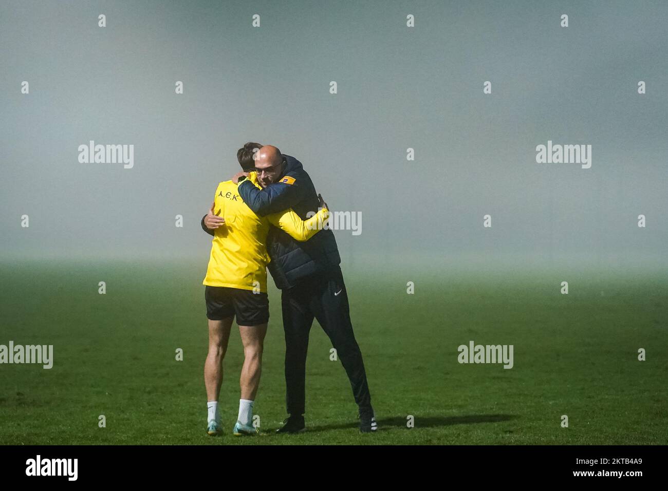 BURGH-HAAMSTEDE, NETHERLANDS - NOVEMBER 29: Lazaros Rota of AEK Athens ...