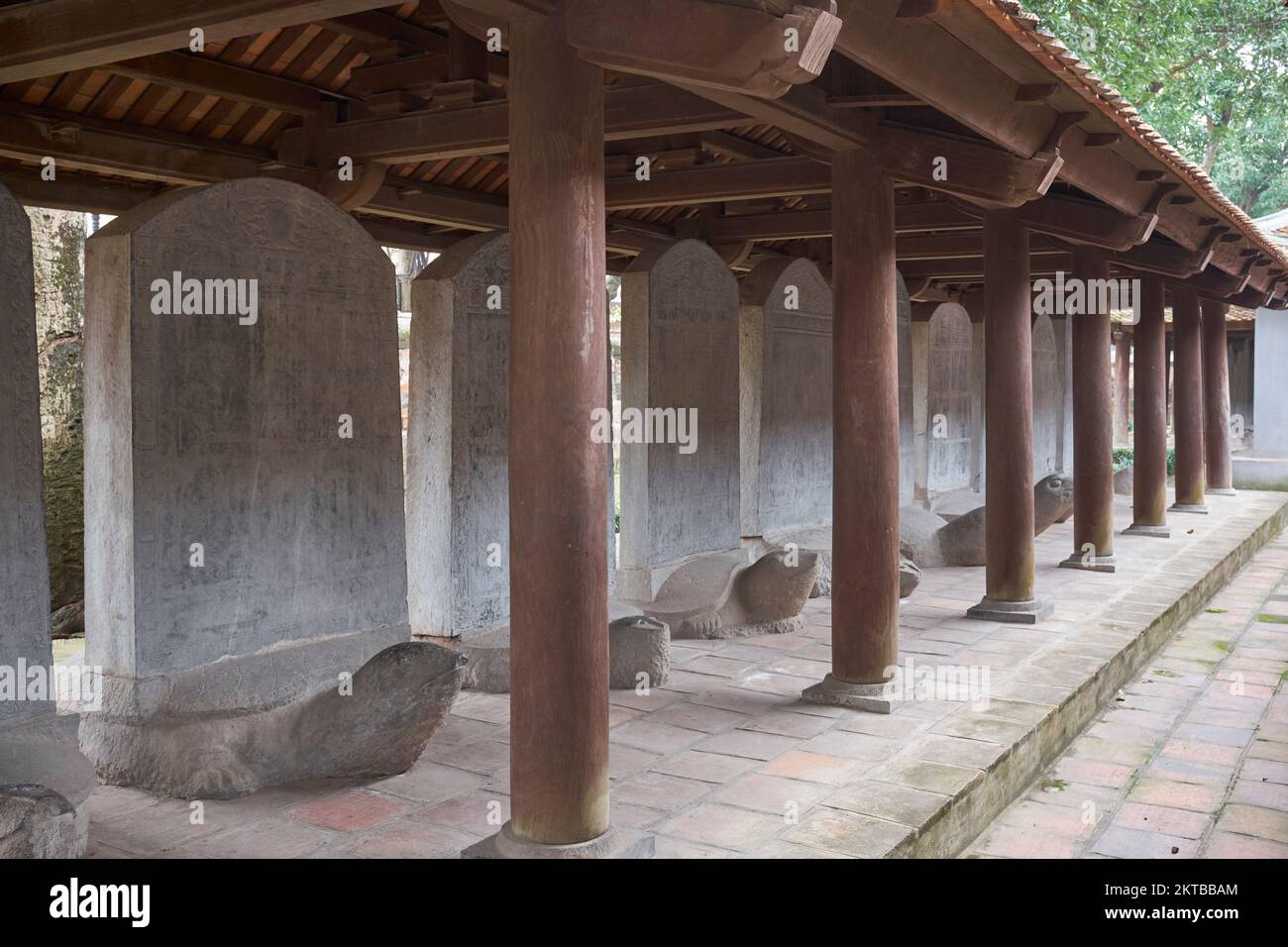 Standing Stone Stele in the Temple of Literature Quoc Tu Giam Hanoi ...