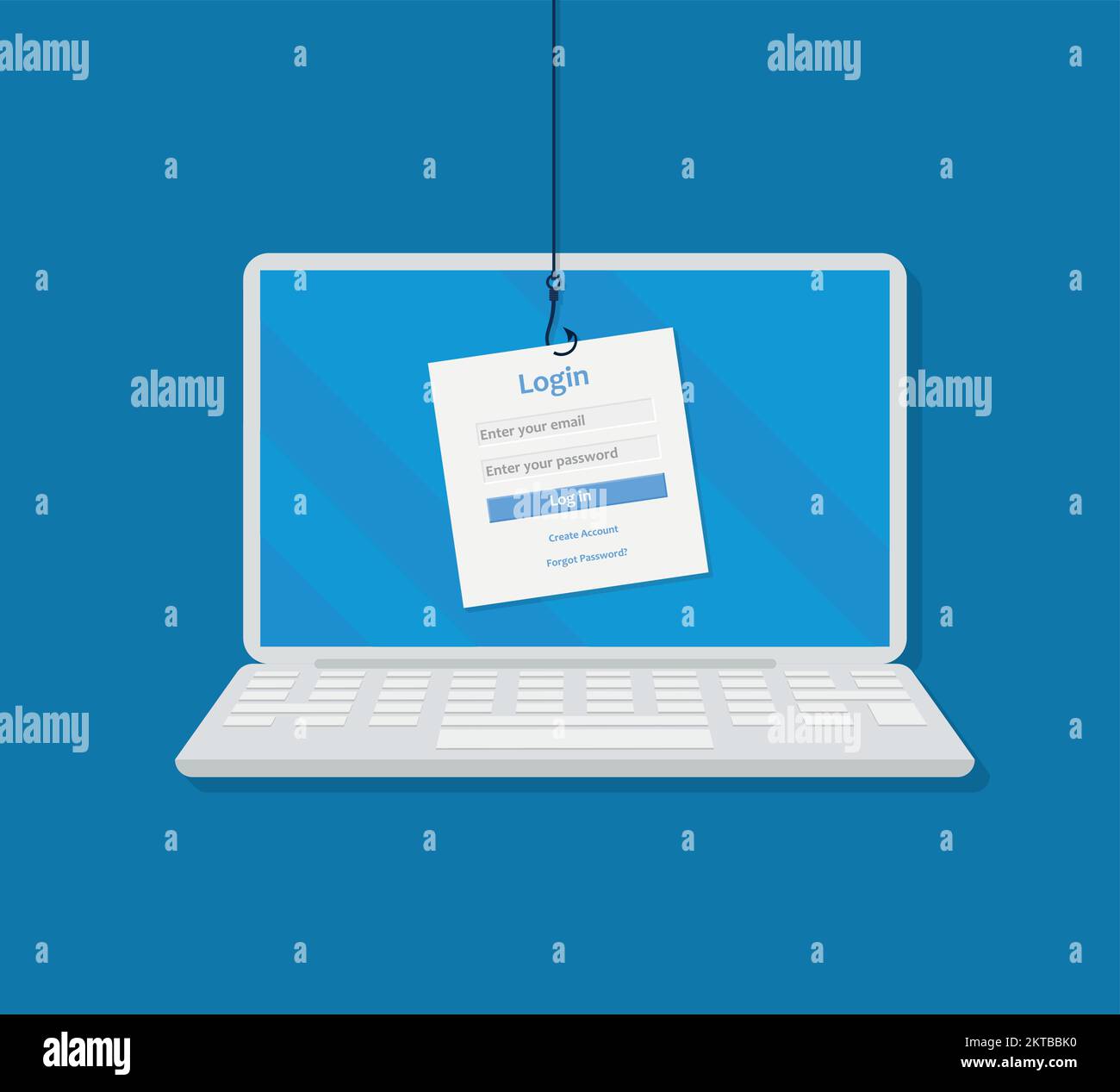 Login and Register Form with Blue Theme for Desktop Application or ...