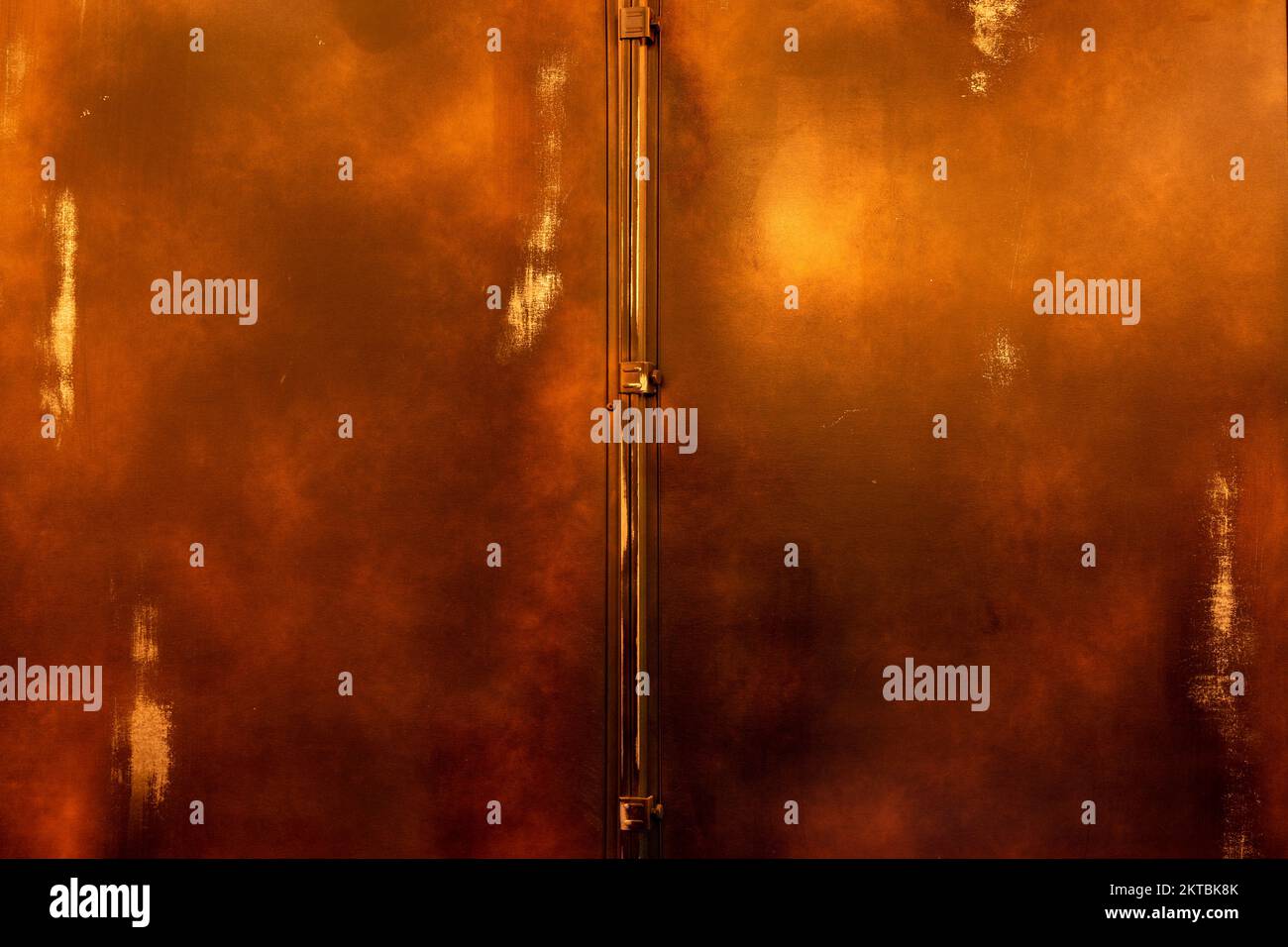 Panoramic grunge rusted metal texture, rust and oxidized metal ...