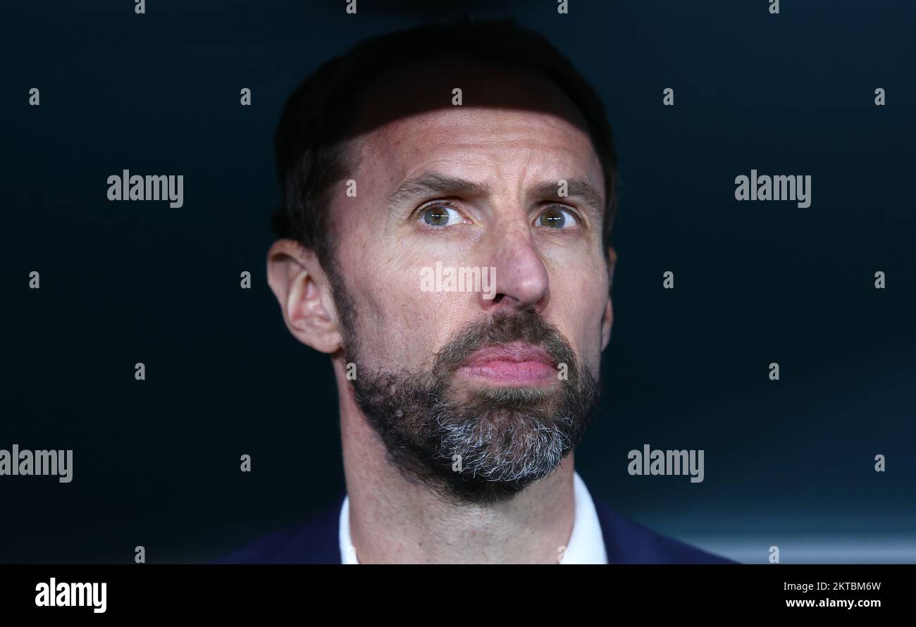 Al Rayyan, Qatar, 29th November 2022. Gareth Southgate manager of ...