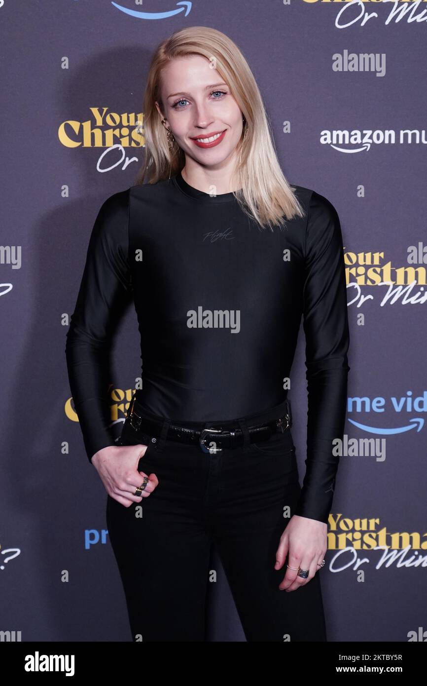 Natalie Dunn attending a special screening of Your Christmas or Mine ...