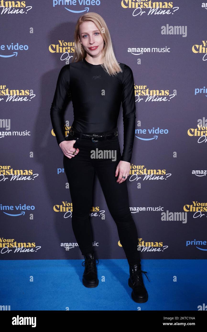 Natalie Dunn attending a special screening of Your Christmas or Mine ...