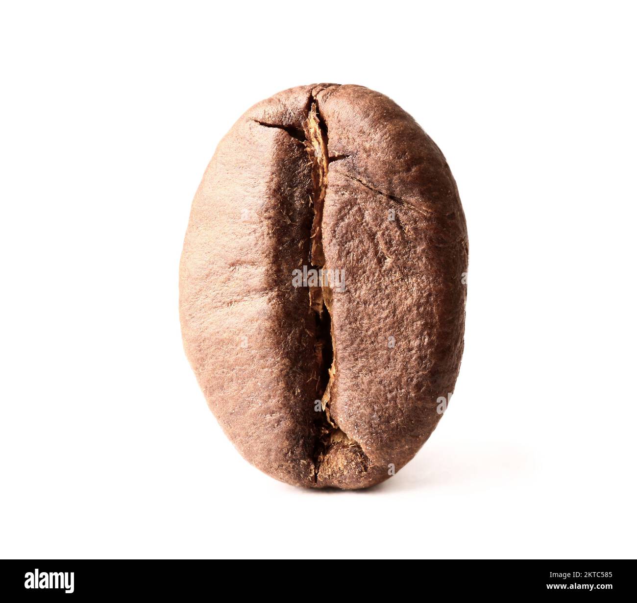 Macro image of coffee bean isolated on white background Stock Photo - Alamy