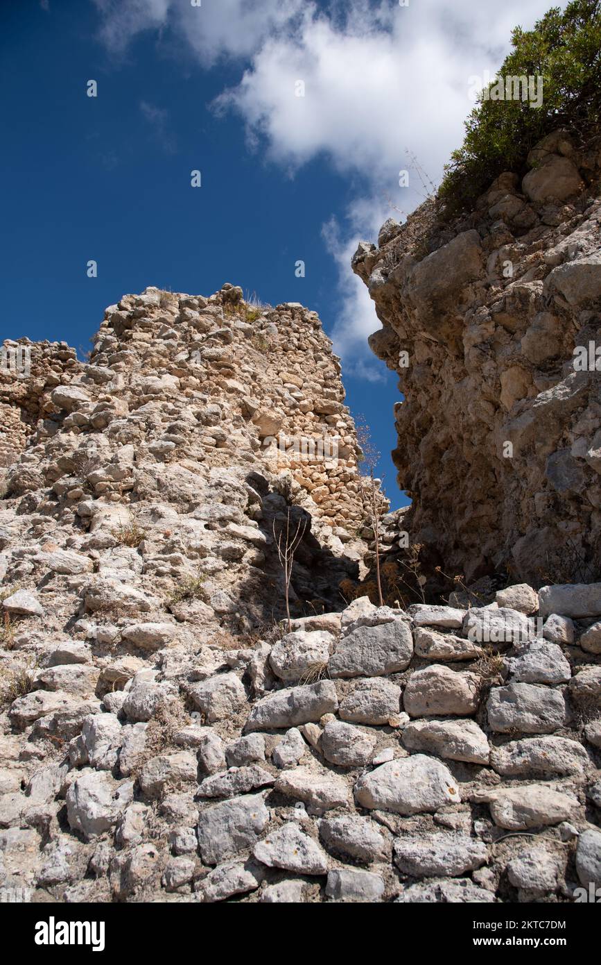 The archaeological site at Eleftherna (Eleutherna) on Crete, Greece ...