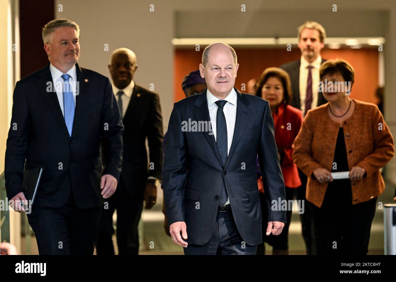 29 November 2022, Berlin: Mathias Cormann (l-r), Secretary-General of ...
