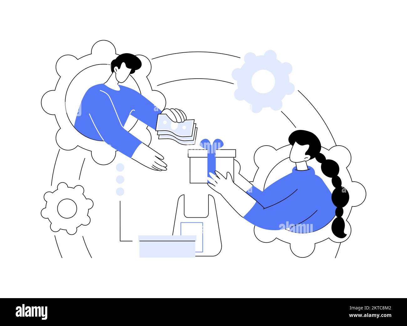 Personalized selling abstract concept vector illustration Stock Vector ...