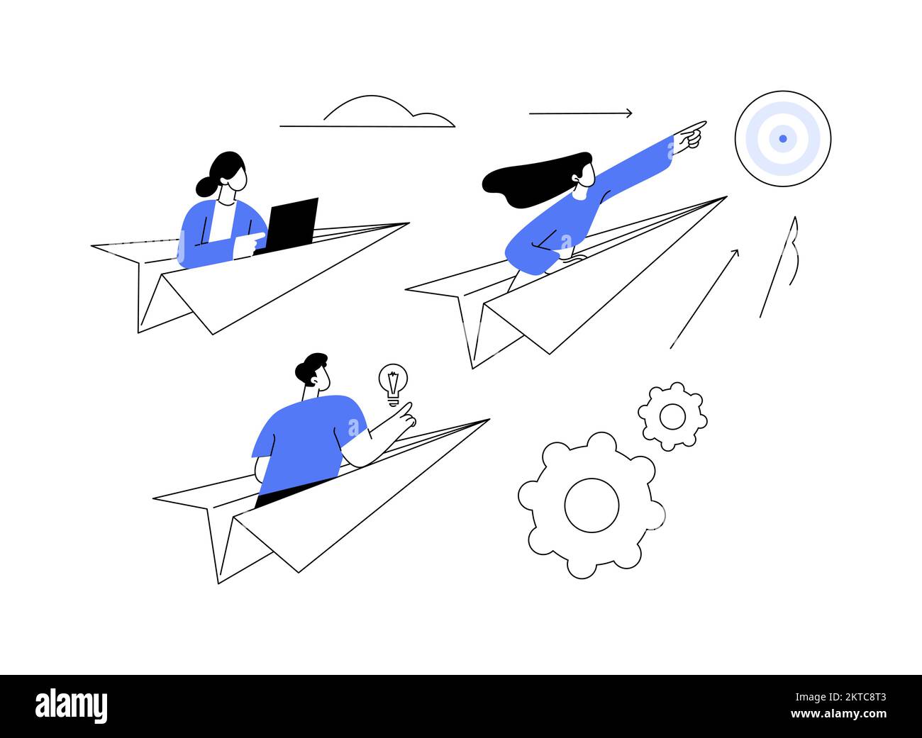 Business leadership abstract concept vector illustration Stock Vector ...