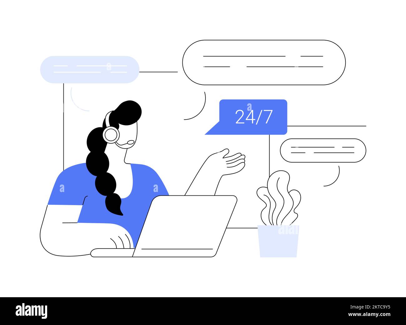 Customer care abstract concept vector illustration Stock Vector Image ...