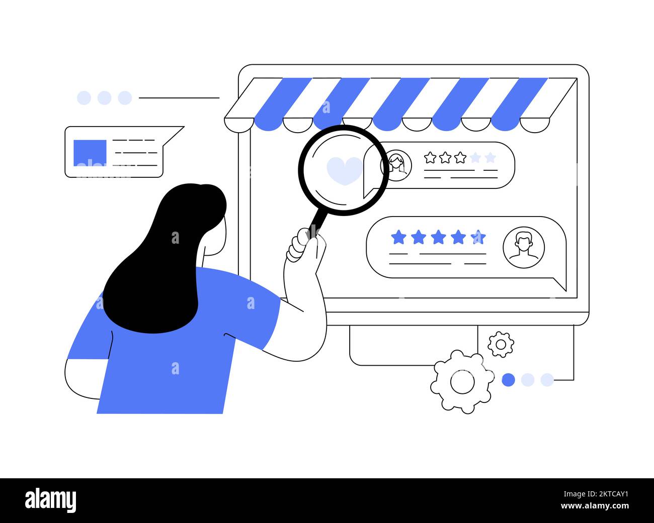 Satisfaction and loyalty abstract concept vector illustration Stock ...