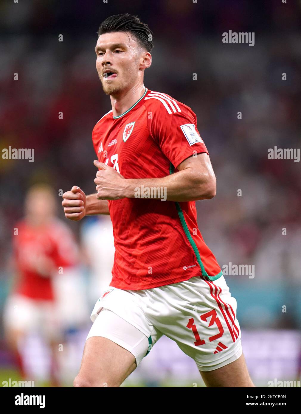 Wales' Kieffer Moore during the FIFA World Cup Group B match at the ...