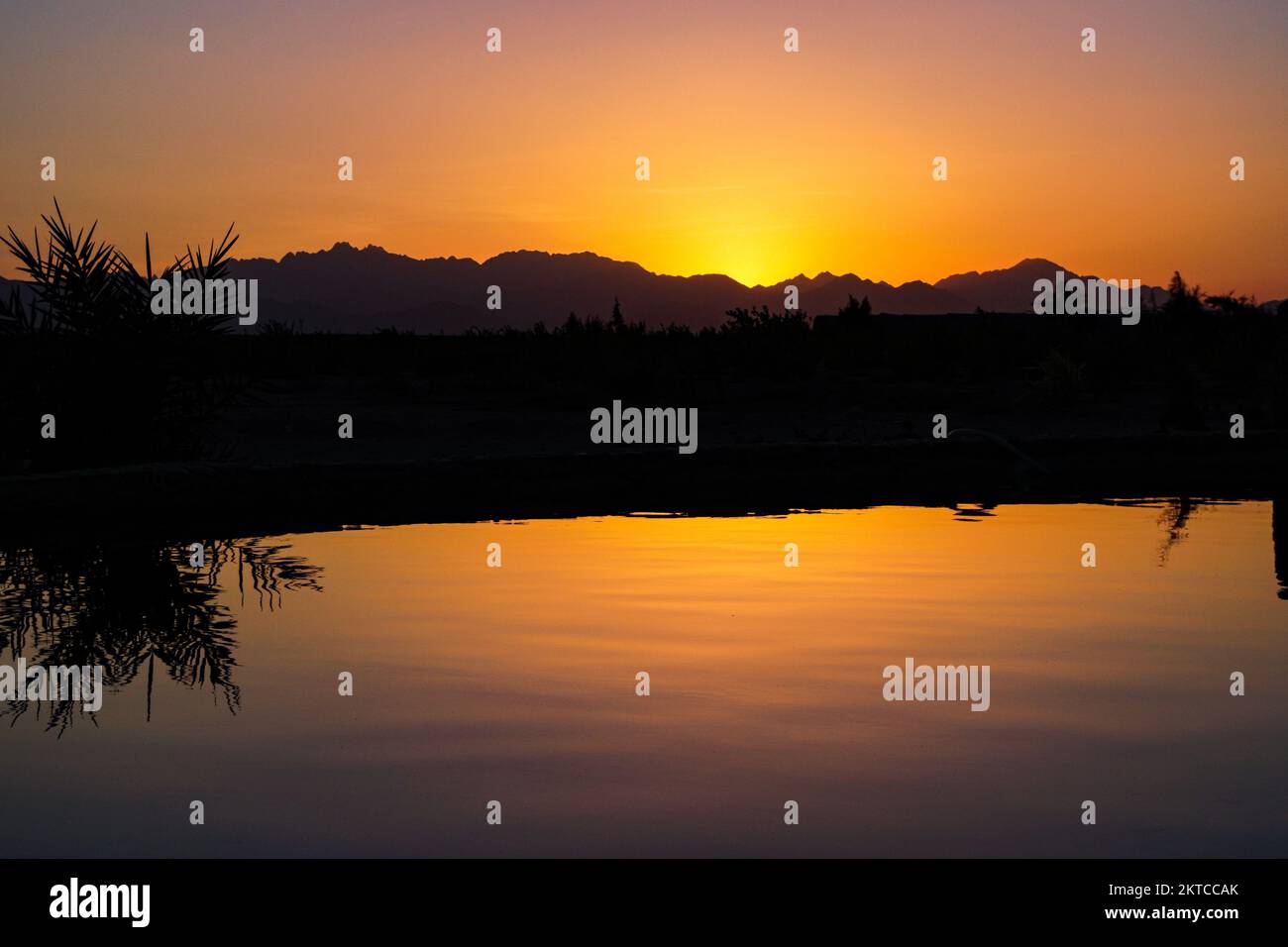 sunset in Hurghada Stock Photo - Alamy