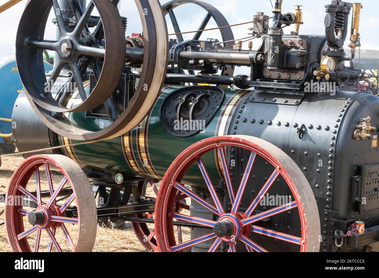 Tarrant Hinton.Dorset.United Kingdom.August 25th 2022.A restored Robey ...