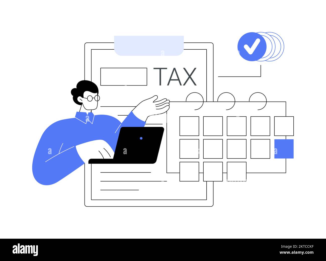 Personal income tax abstract concept vector illustration Stock Vector ...