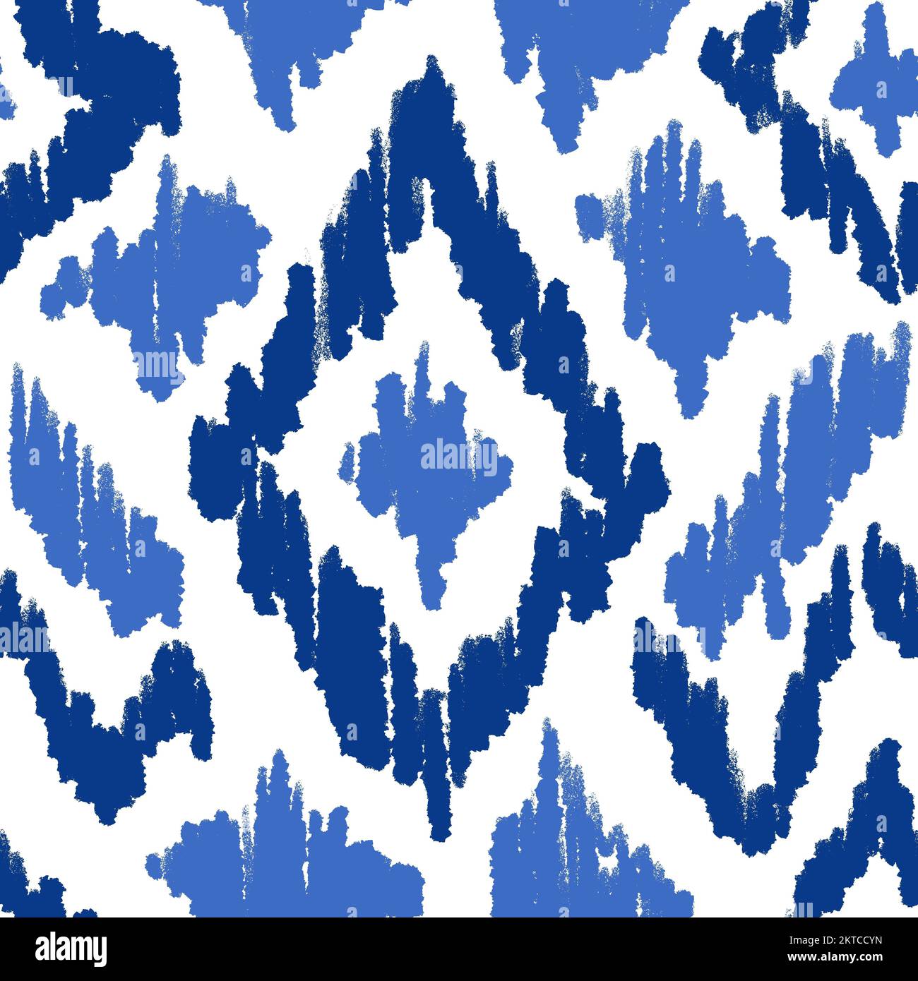 Hand drawn seamless pattern with ikat ethnic traditional indonesian ...