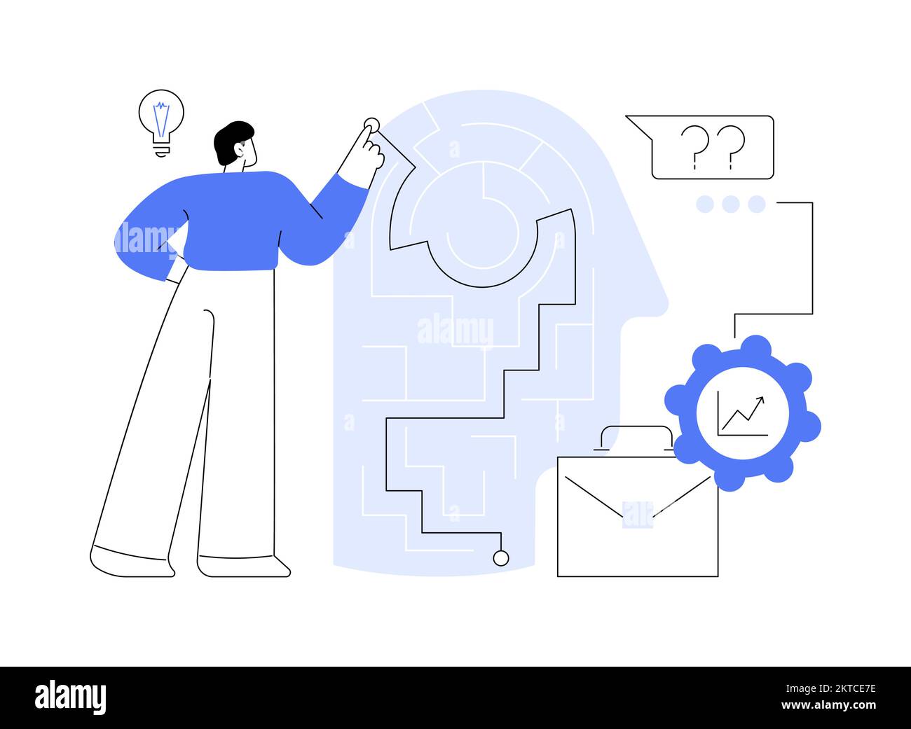 Business solution abstract concept vector illustration Stock Vector ...
